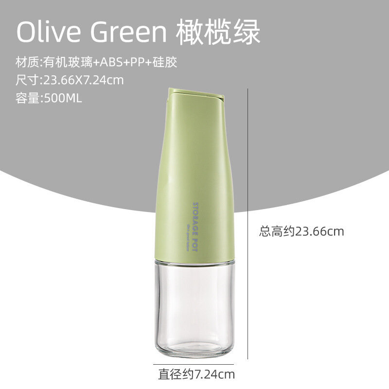 Автоматическая открывающаяся и закрывающаяся гравитационная масленка, стеклянная масленка, кухонная масленка, большая емкость для масла, масляная банка, соус