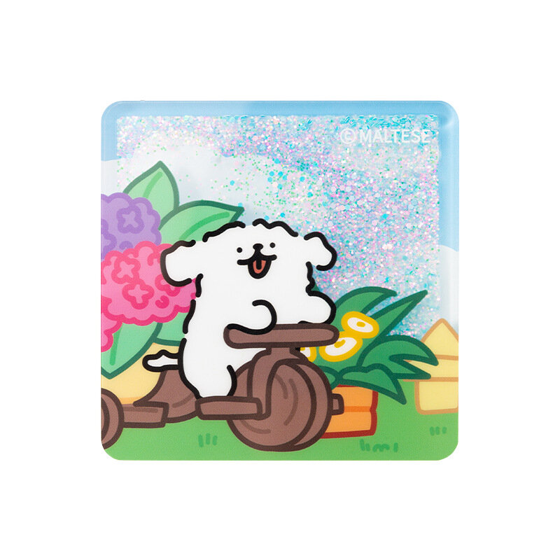 Линейный рисунок Маленький Мальтийский Оригинальный Плавный Льняной Орнамент Милый Мультяшный Офисный Декор Стола Праздничный Подарок