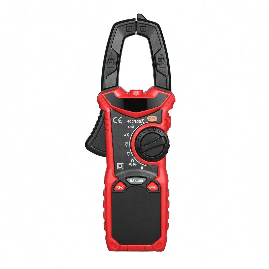 Щипцовой цифровой мультиметр , красный, модели HT206A/HT206B/HT206D, измерение напряжения переменного/постоянного тока, сопротивления, емкости, диода, проверка контактов, режимы Max/Min, автоматическое выключение, питание 2*1.5V AAA (в комплект