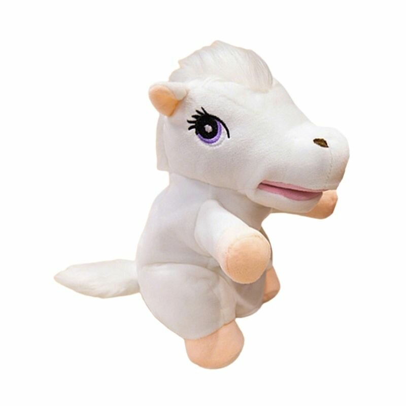 Ручная кукла Little pony милая плюшевая ручная кукла-белый