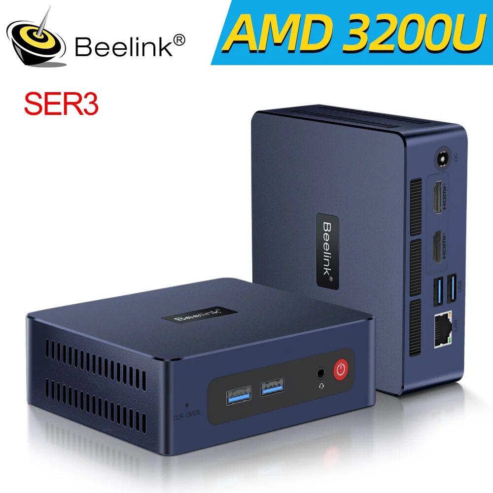 Мини-ПК Beelink SER3 AMD Ryzen 3 3200U 16 ГБ ЕС
