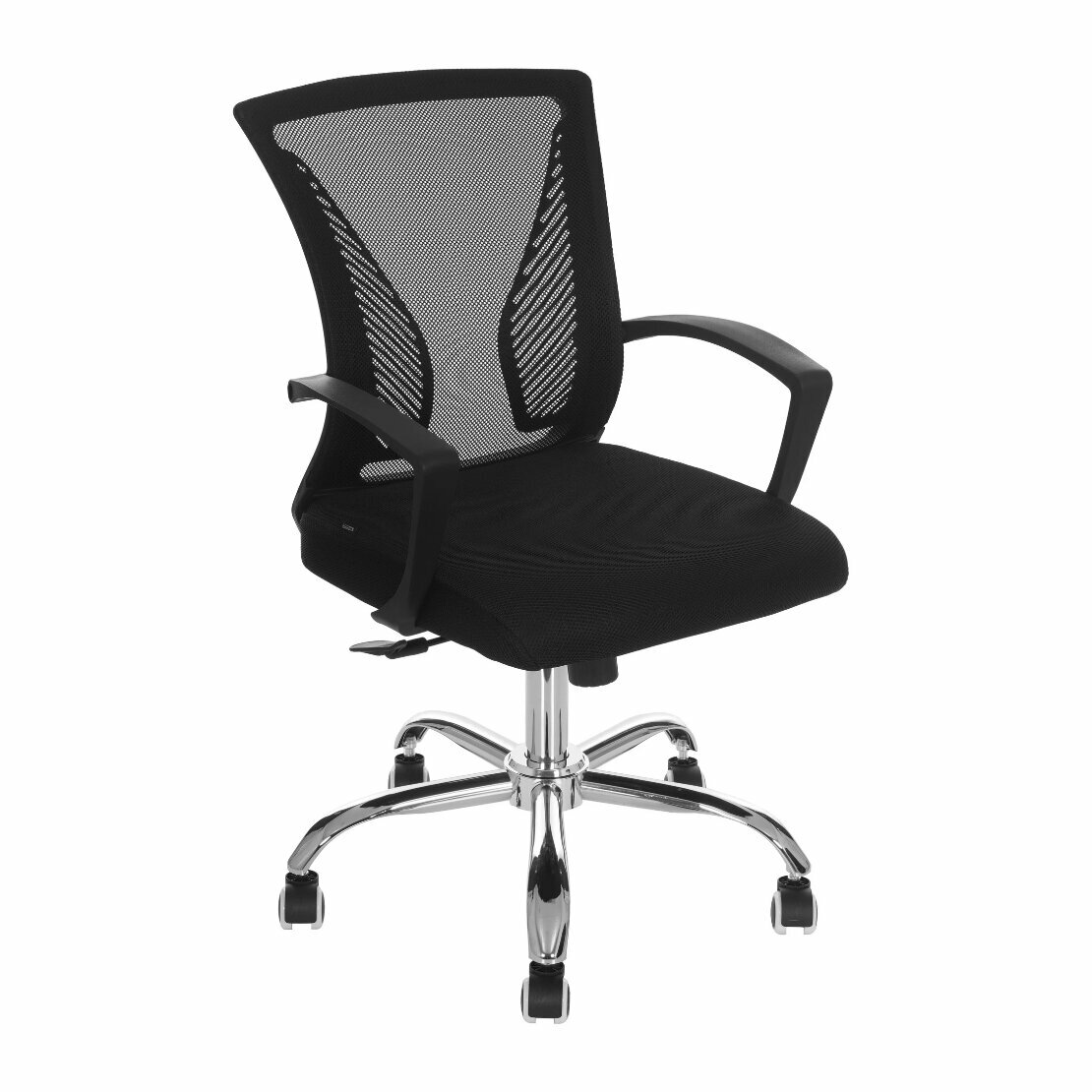 Кресло офисное BRABIX Wings MG-304 532016, нагрузка до 120 кг, ткань, механизм качания, черный