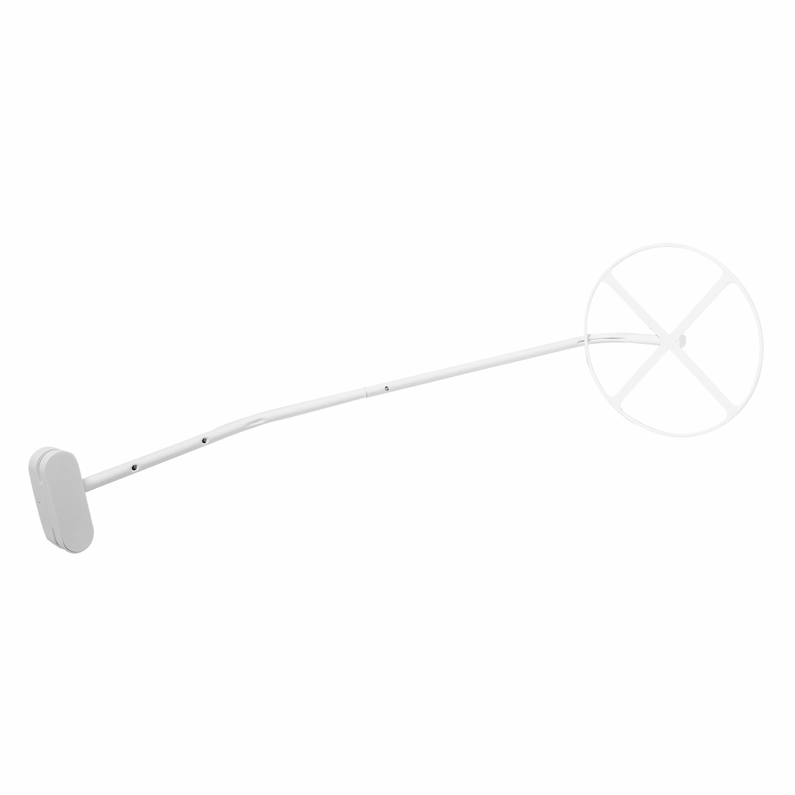 Белый пластиково-металлический кронштейн для детской кроватки и москитной сетки