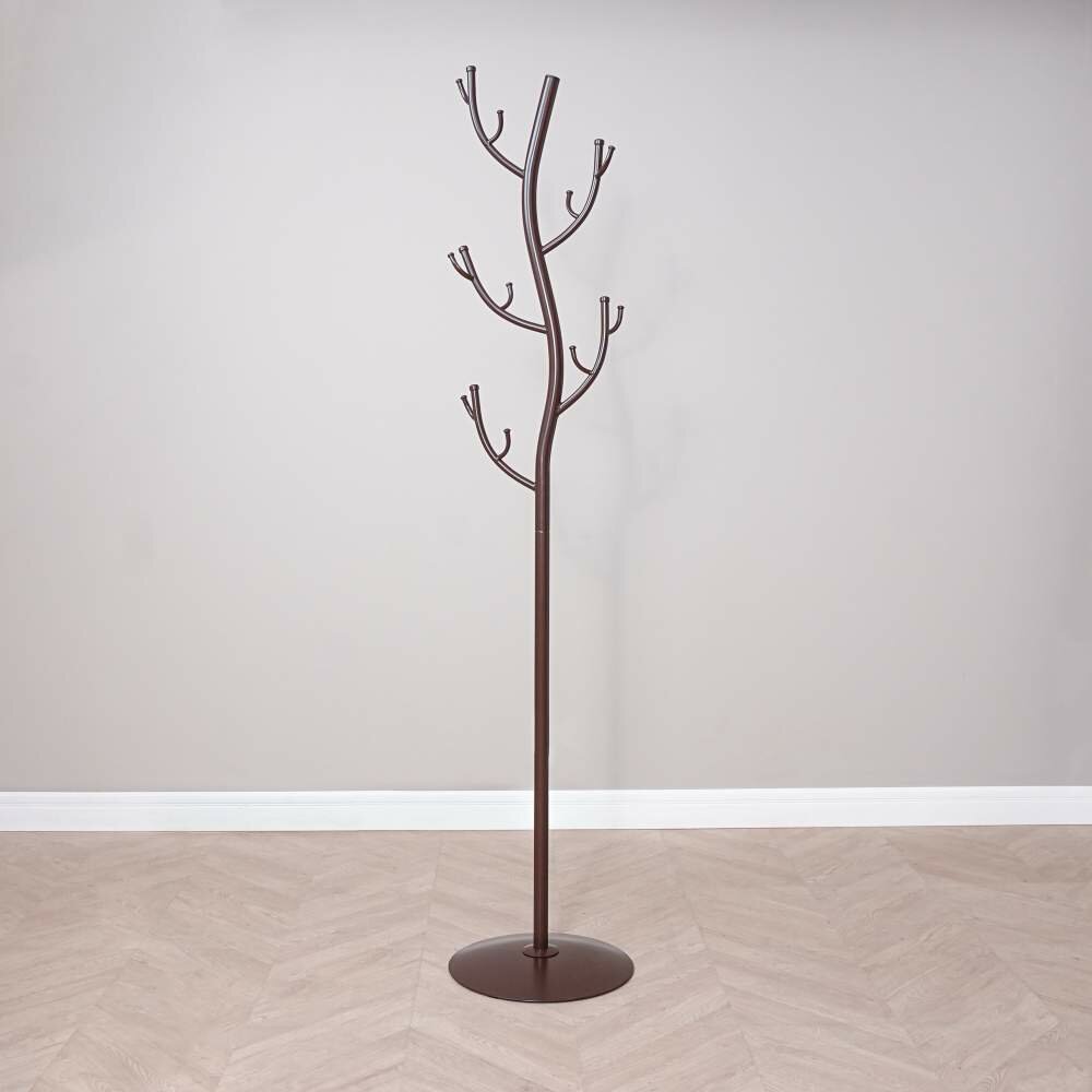 Вешалка напольная "Дерево" коричневая