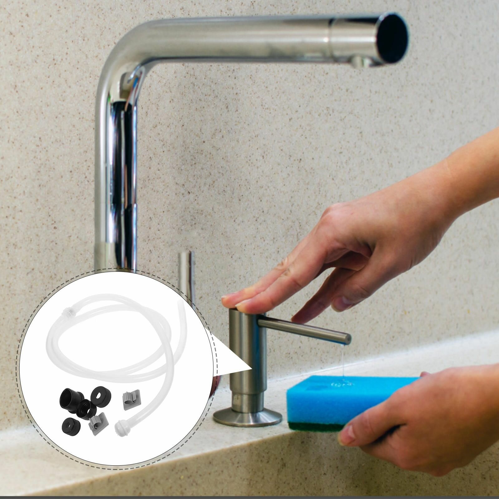 Силиконовая прозрачная удлинительная трубка для дозатора моющего средства для фермы 1,2 м