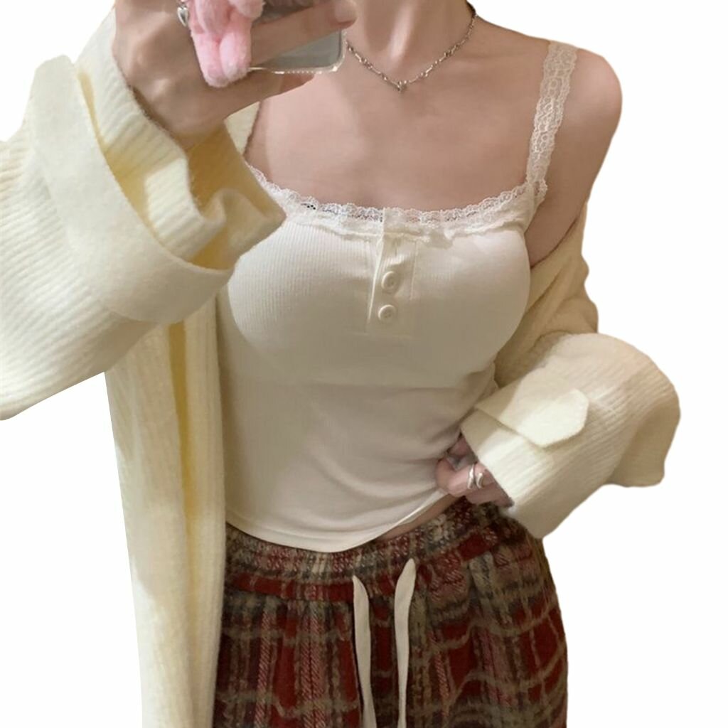 Кружевной Камзол в стиле Hot girl pure Desire-Белый