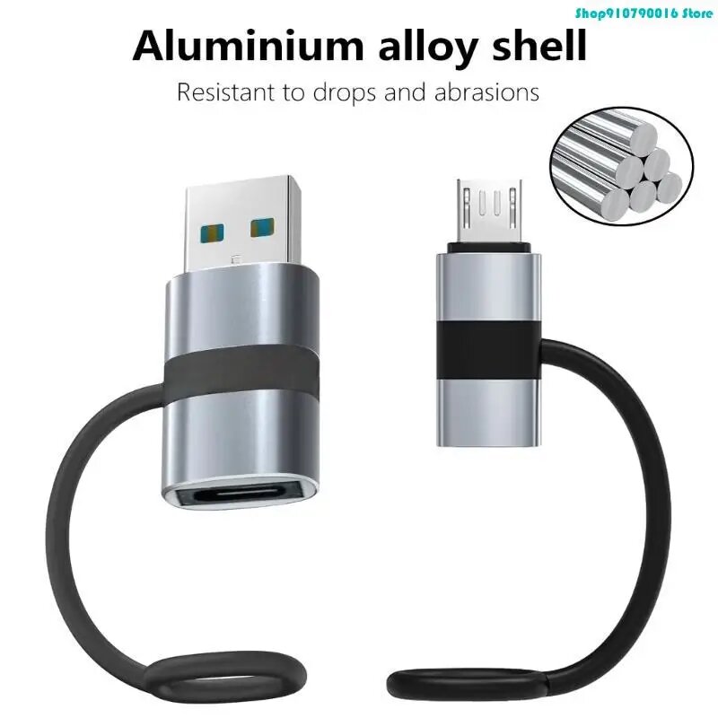 Адаптер USB to C, серый — фото 1