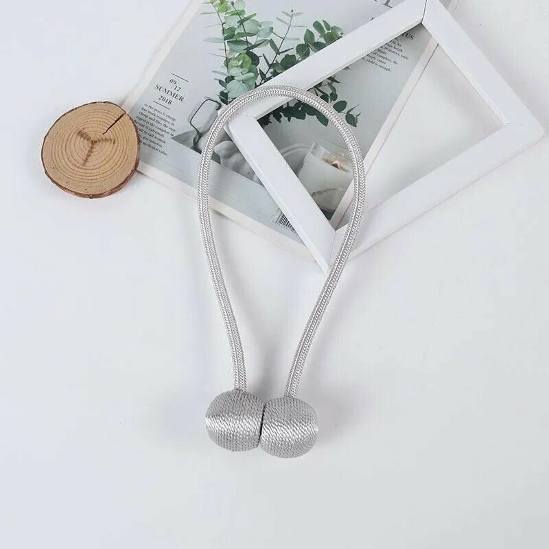 Магнитный зажим для крепления оконной занавески к задней стенке, Стяжная лента