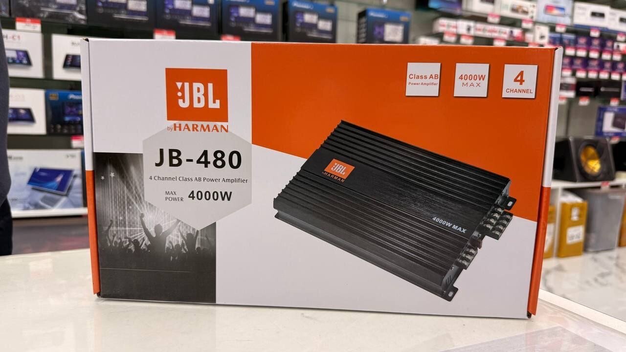 Усилитель автомобильный, для музыки, мощность 4000Вт. класс А В