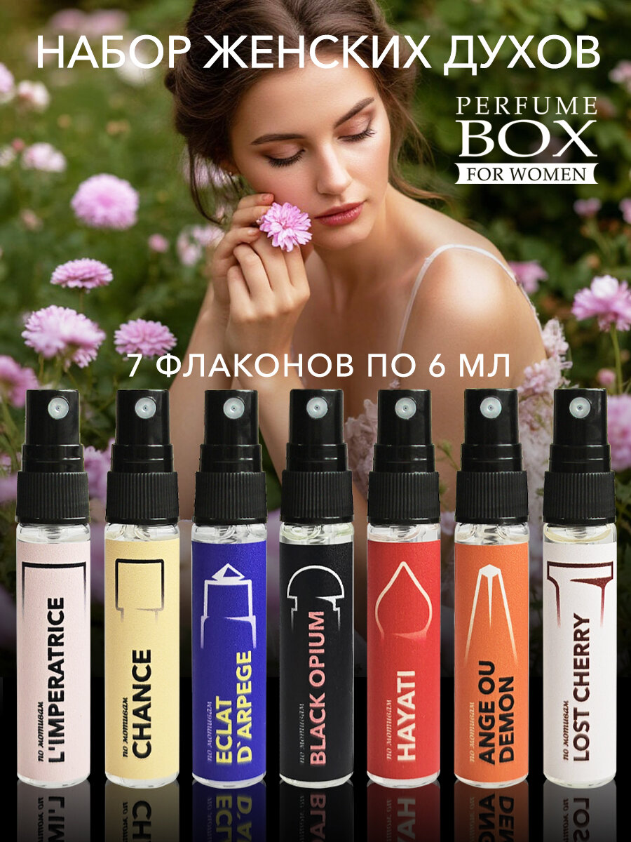 Духи женские стойкие набор пробников 42 мл 7 шт миниатюры сэмплы