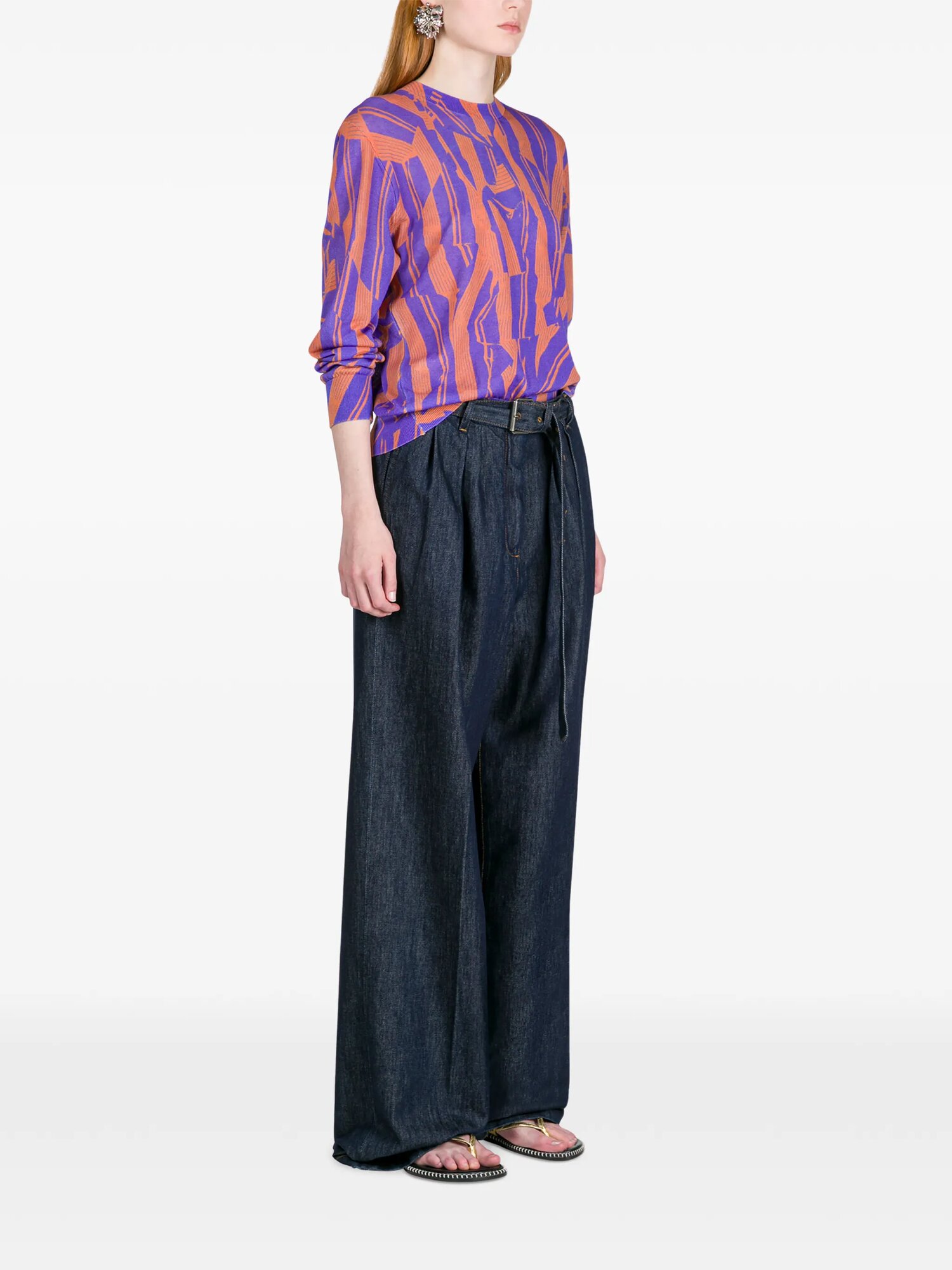 Свитер Dries Van Noten, размер 36, , purple — фото 1