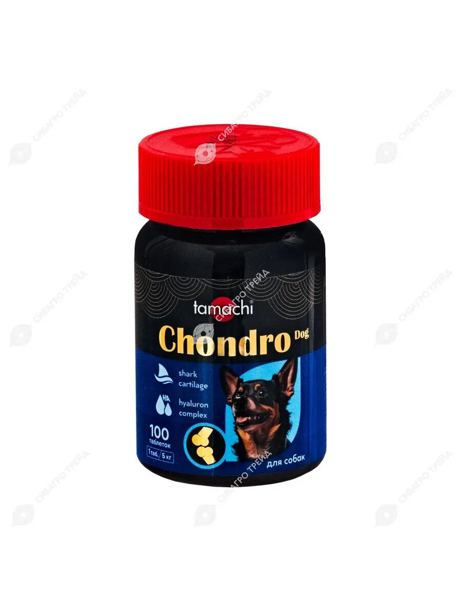 Тамачи витамины Хондро Дог для собак (0,5 гр.), уп.100 табл.