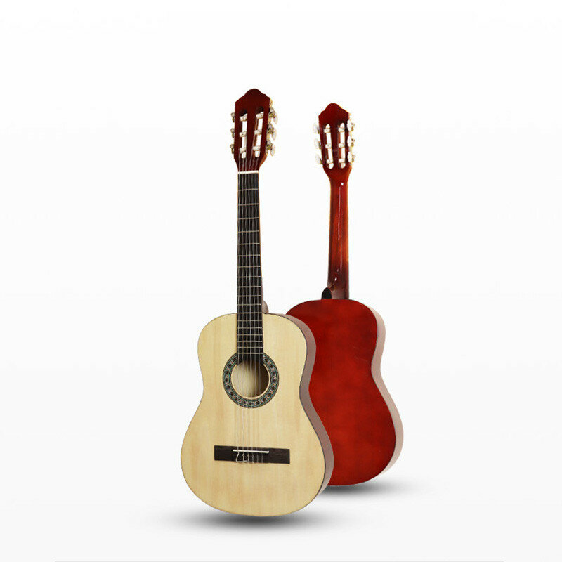Классическая гитара, оригинальная, прямые продажи от фабрики, 30inch классическая народная акустическая гитара, полный корпус из липы, глянцевая гитара