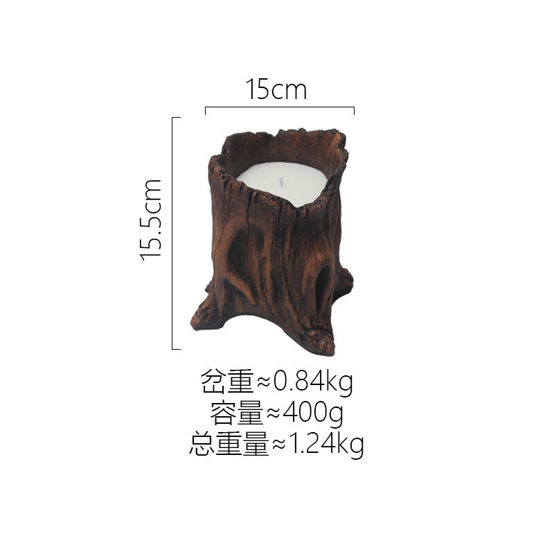 Винтажная антикварная простая керамическая домашняя ароматическая свеча, пустой подсвечник, украшение, контейнер для соевого воска, неправильной формы