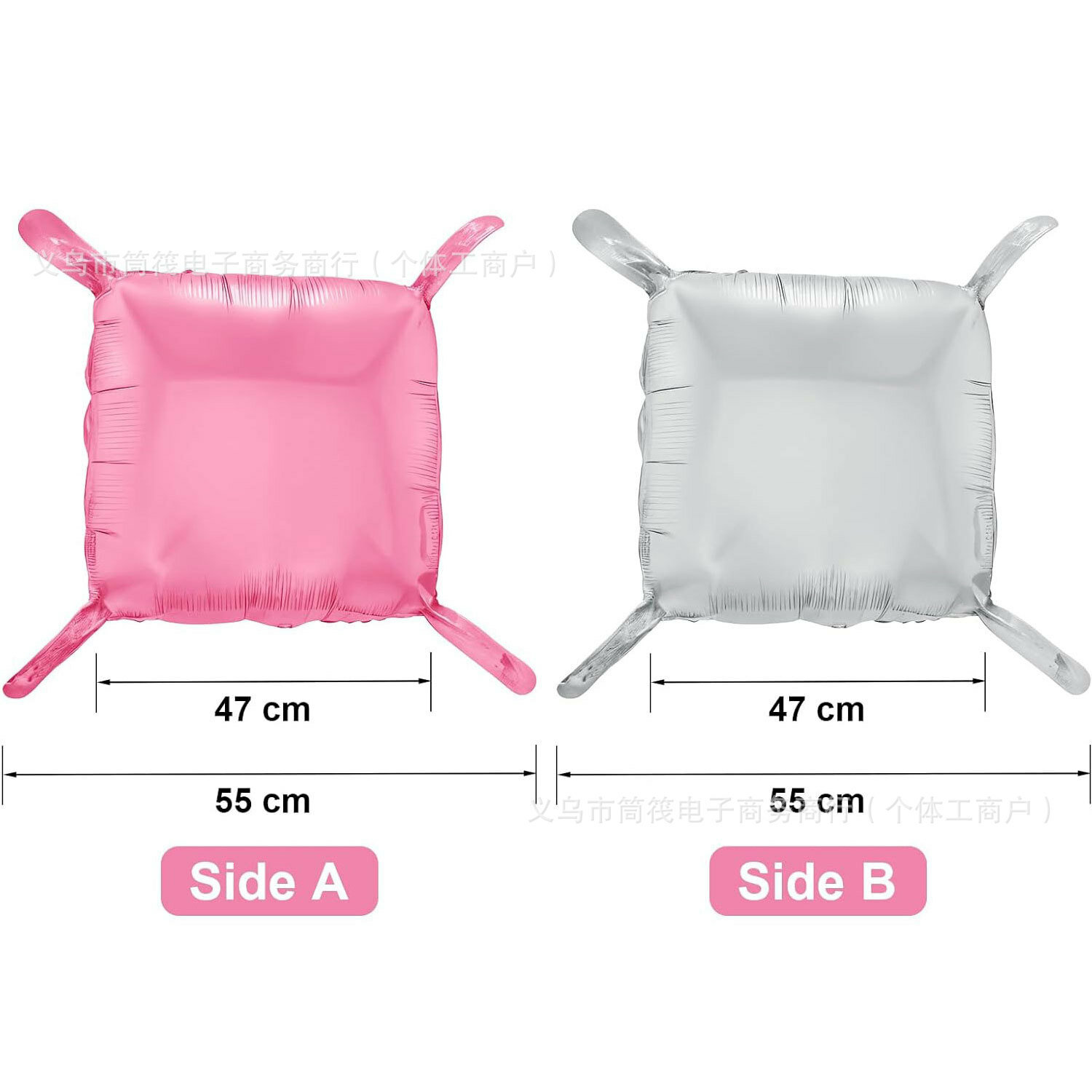 2026 Новейшие украшения для дня рождения мальчиков и девочек, синие и розовые воздушные шары, фоновая стена, квадратные алюминиевые фольгированные шары