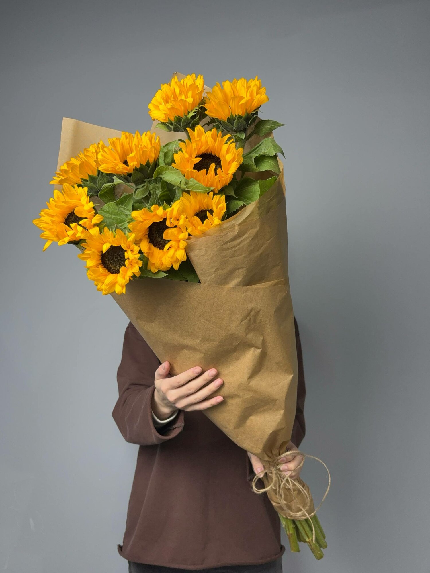 FRESH FLORA Солнечный эльф: подсолнухи – купить яркий букет с доставкой