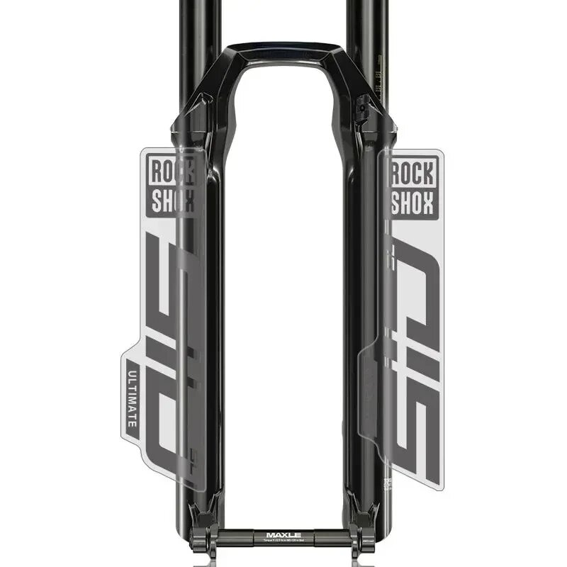 Наклейка Rockshox SID черная/серая