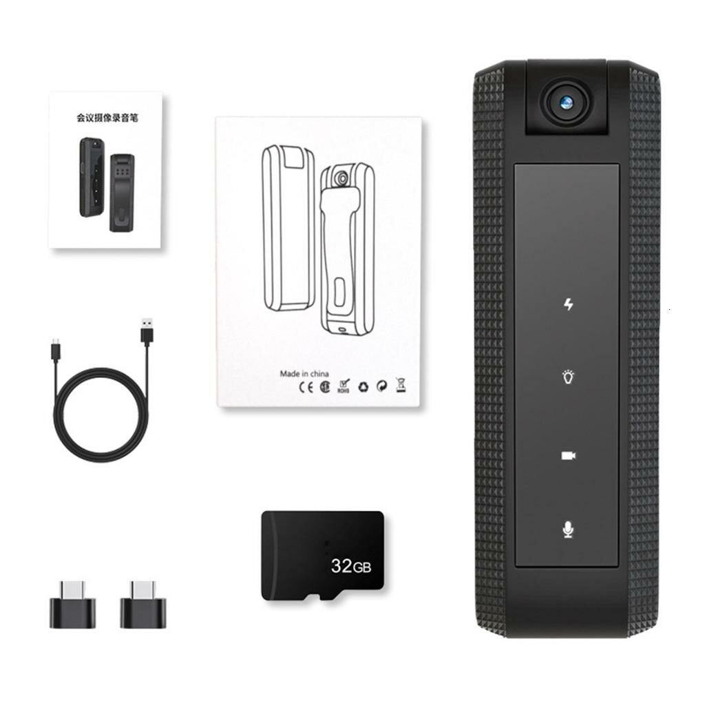 Видеорегистратор носимый 1080P с ночным видением и датчиком движения