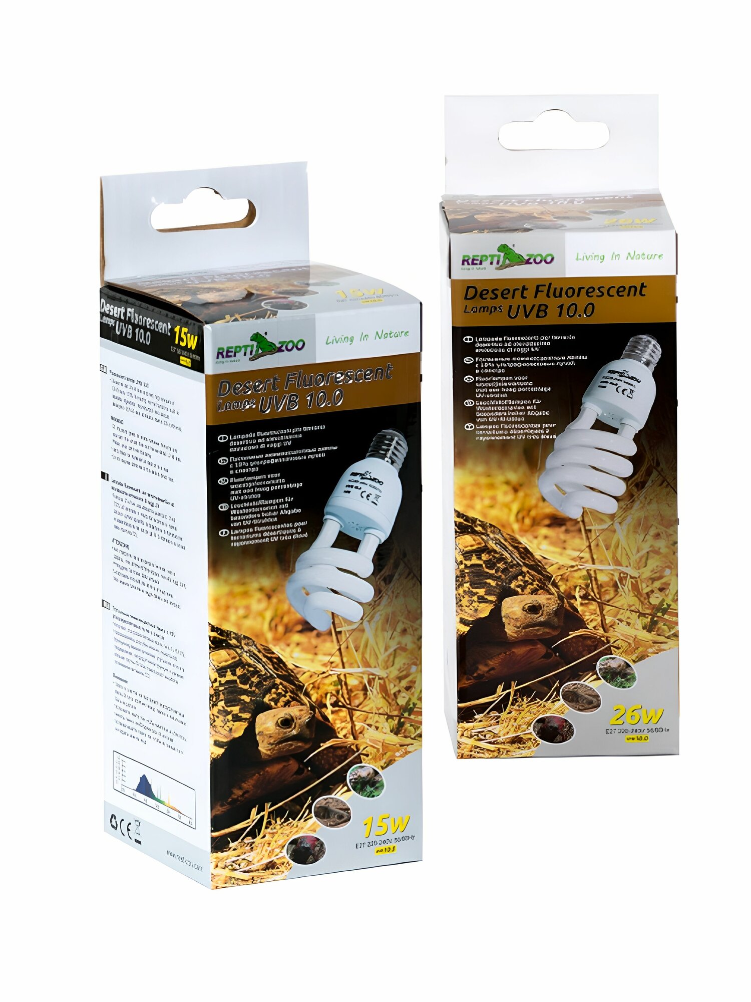 Ультрафиолетовая лампа для террариума Repti-Zoo "Compact Desert 10.0", 26 Вт, CT1026