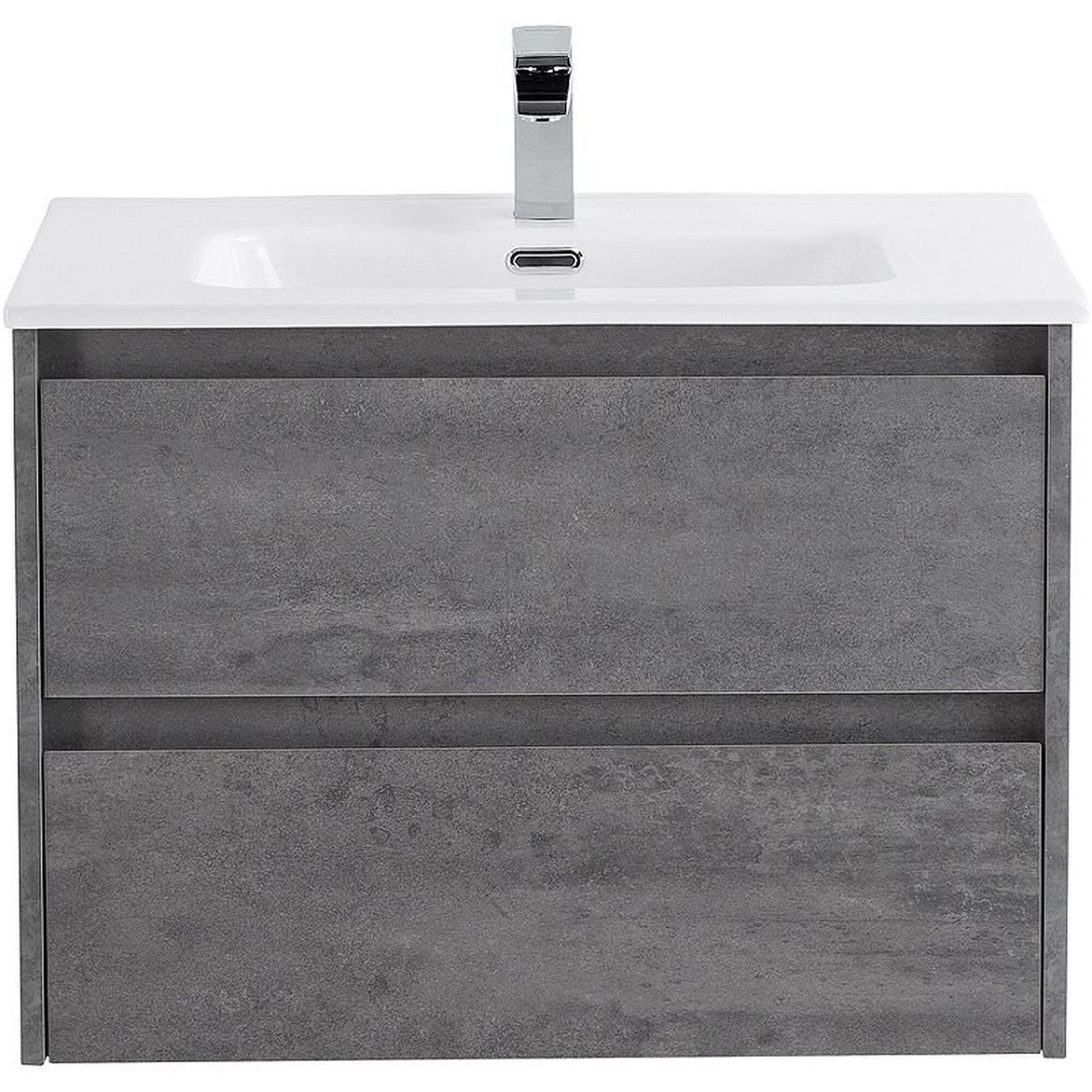 База под раковину подвесная BelBagno KRAFT с двумя выкатными ящиками Cemento Grigio 700x460x500 KRAFT-700-2C-SO-CG