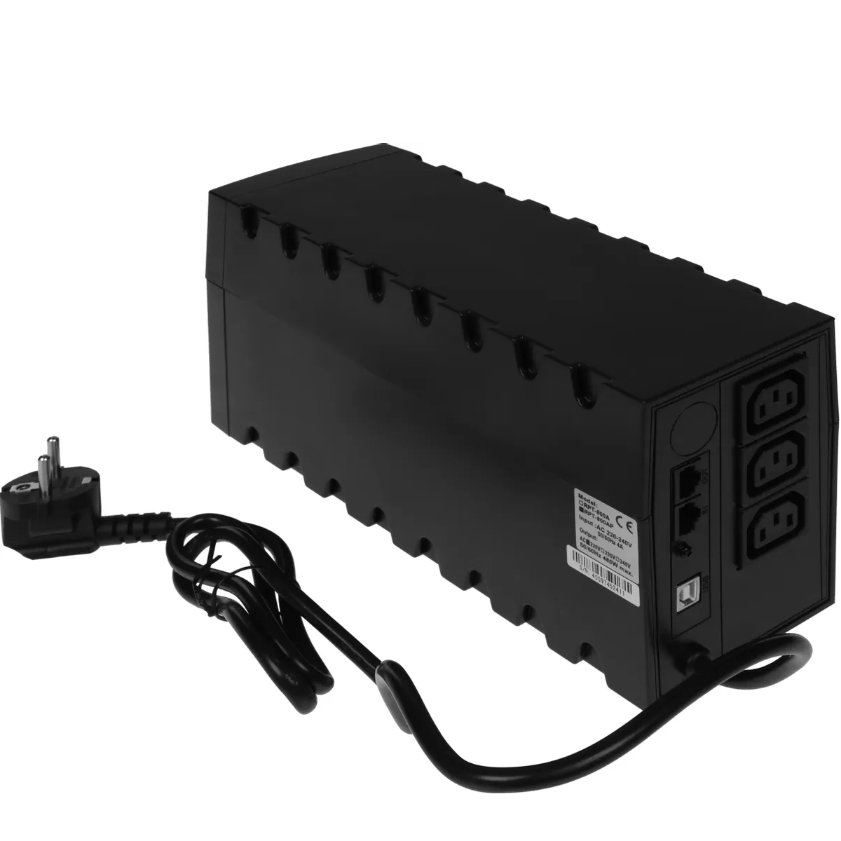 ИБП Powercom RPT-800AP, line-interactive, 800 ВA/ 480 Вт черный — фото 1