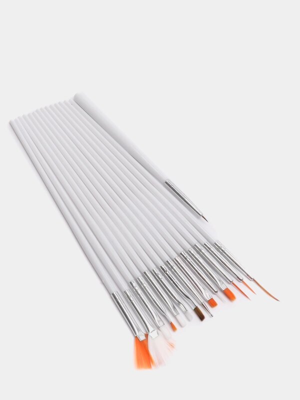 Набор кистей для дизайна ногтей, 15 штук