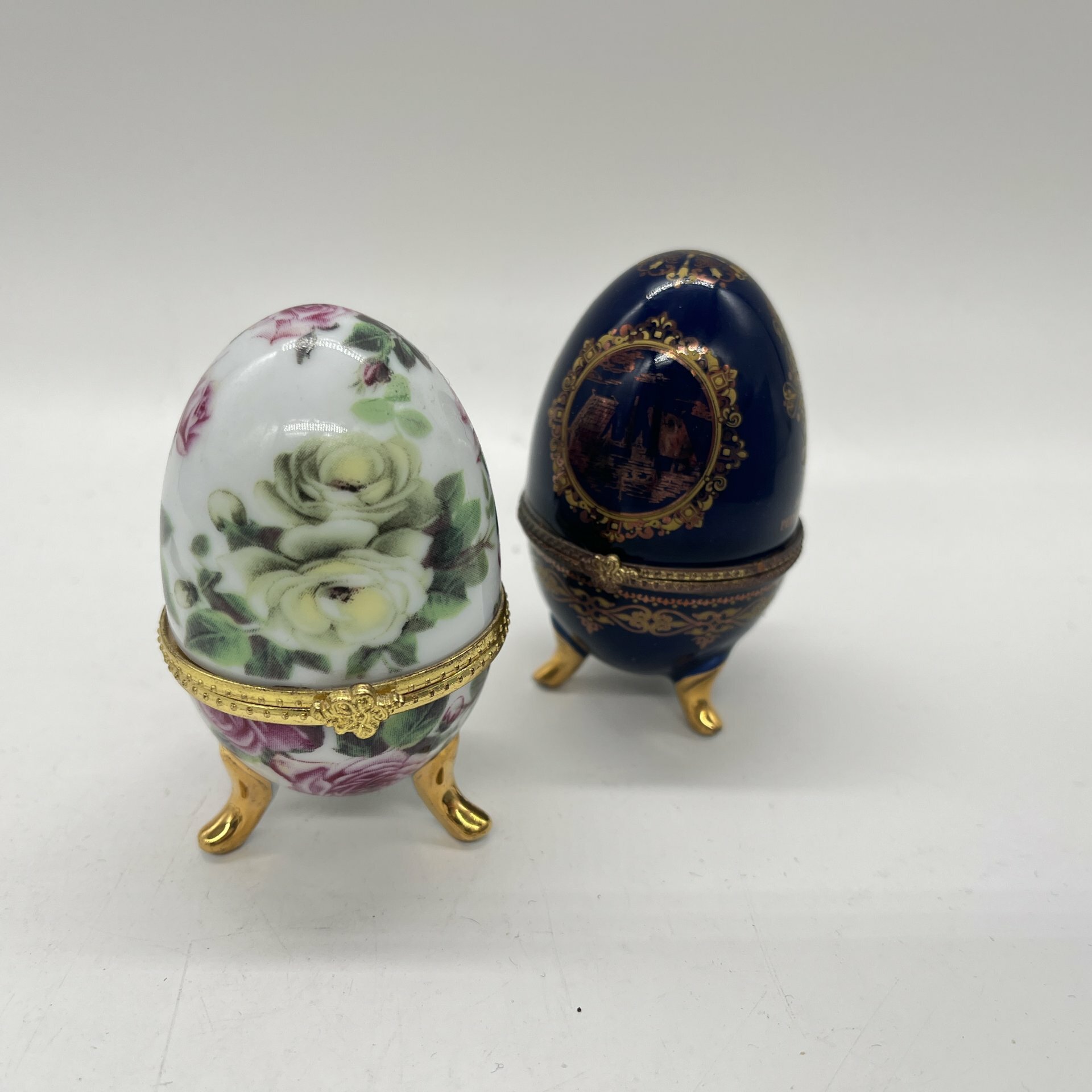 Набор из 2 шкатулок в форме яйца