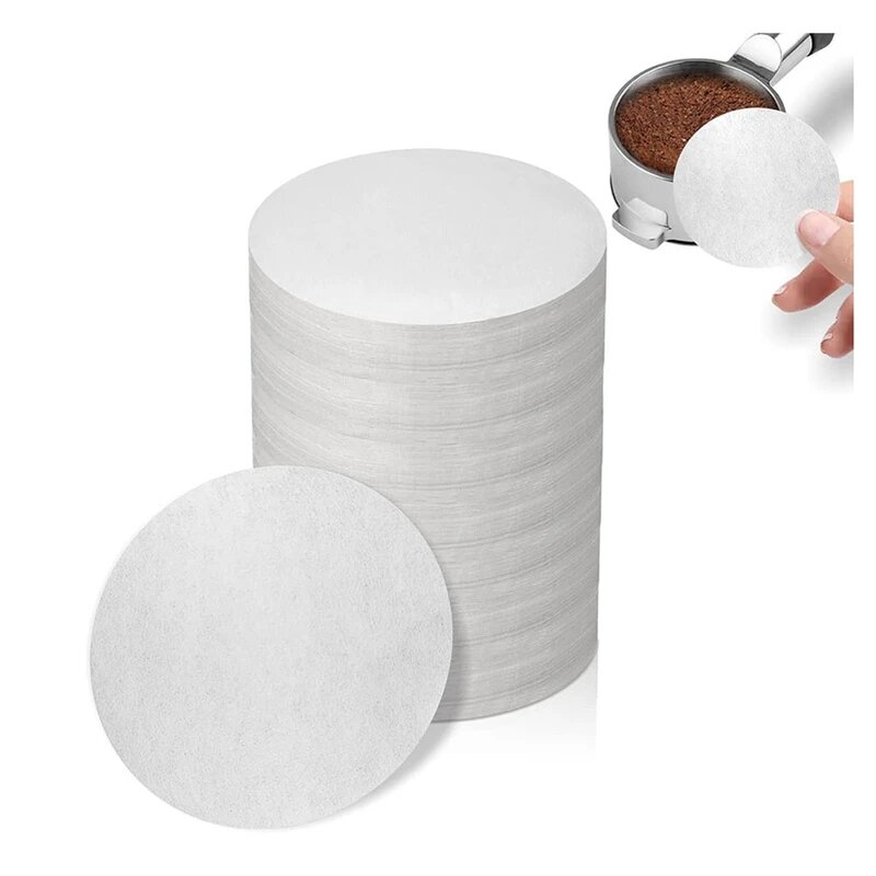 Фильтровальная бумага для эспрессо 51 мм-800 шт, небеленый фотобумажный фильтр для эспрессо-портативные фильтры для эспрессо, простота в использовании