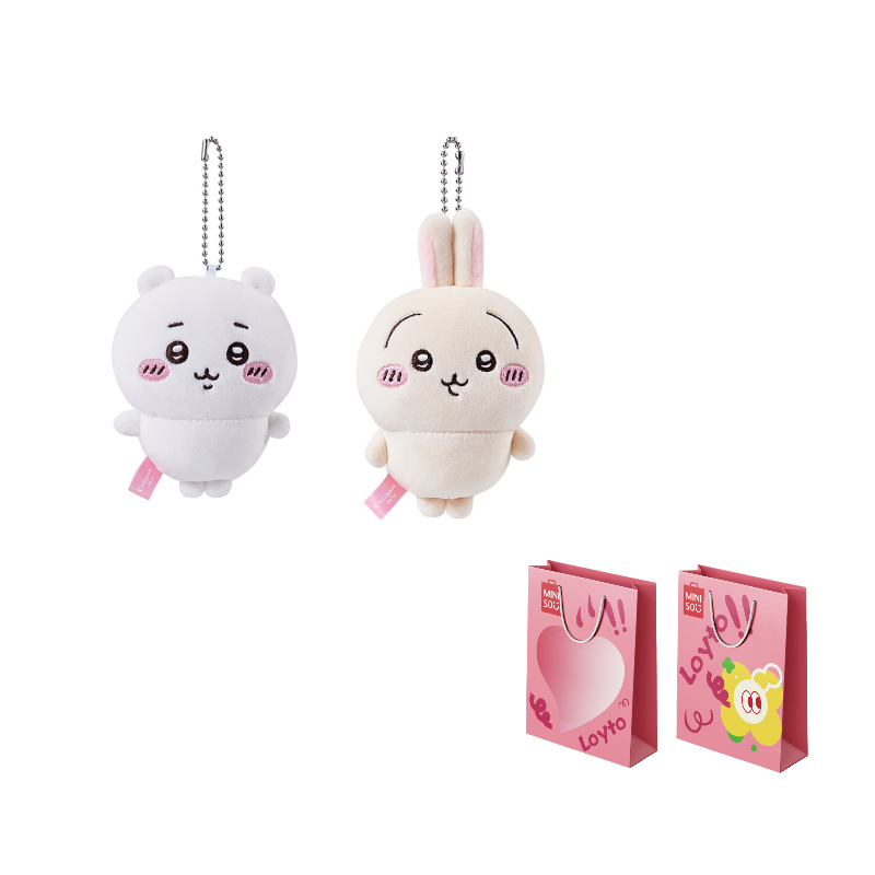 MINISO x Chiikawa Hachiware Chiikawa Usagi Dolls Plush Charm Small High null