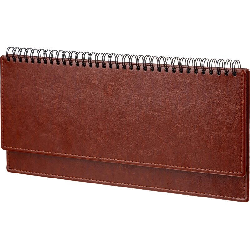 Планинг Attache "Agenda", недатированный, коричневый, 303х150 мм, 120 страниц