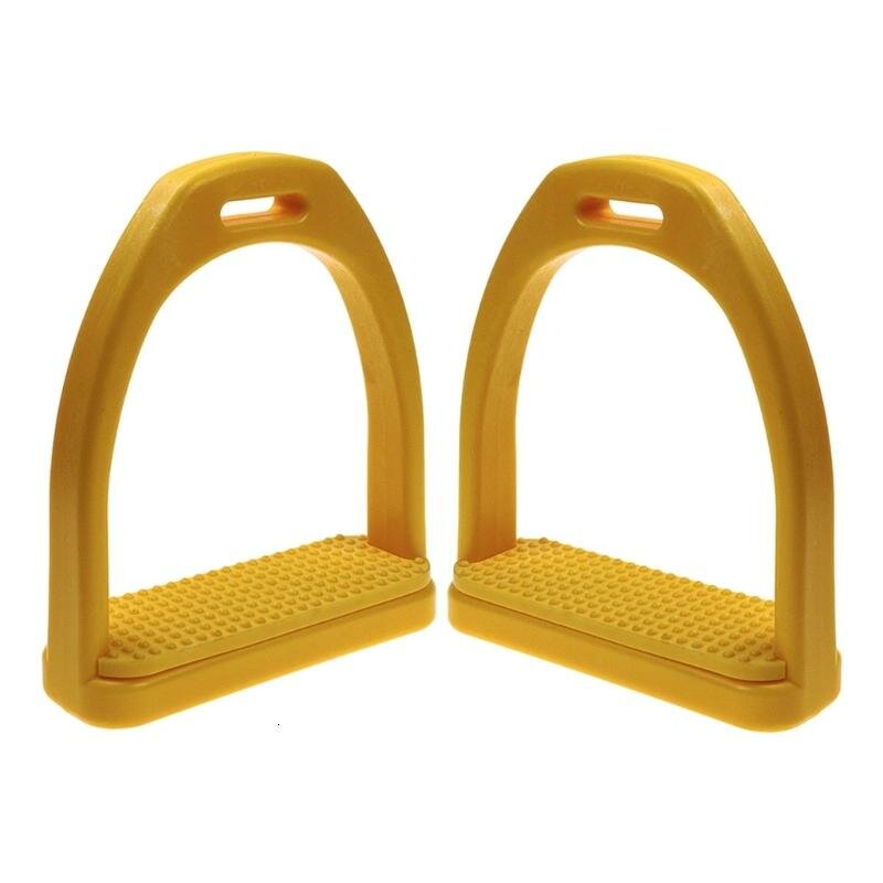 Пластиковые стремена для лошадей, усиленные, Желтый