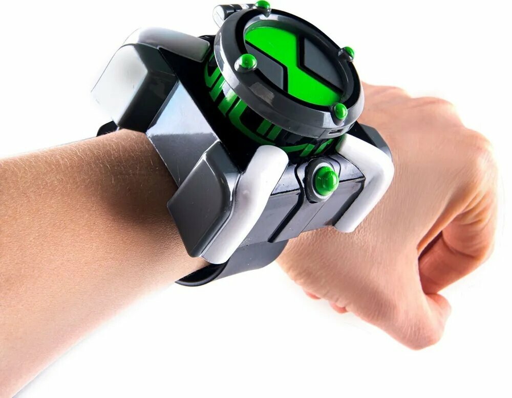 Игровой подарочный набор Ben 10 часы Омнитрикс дискомет + 3 мини-фигурки: Водохлёст, Жук, Гуманоид , Бен 10, 76938