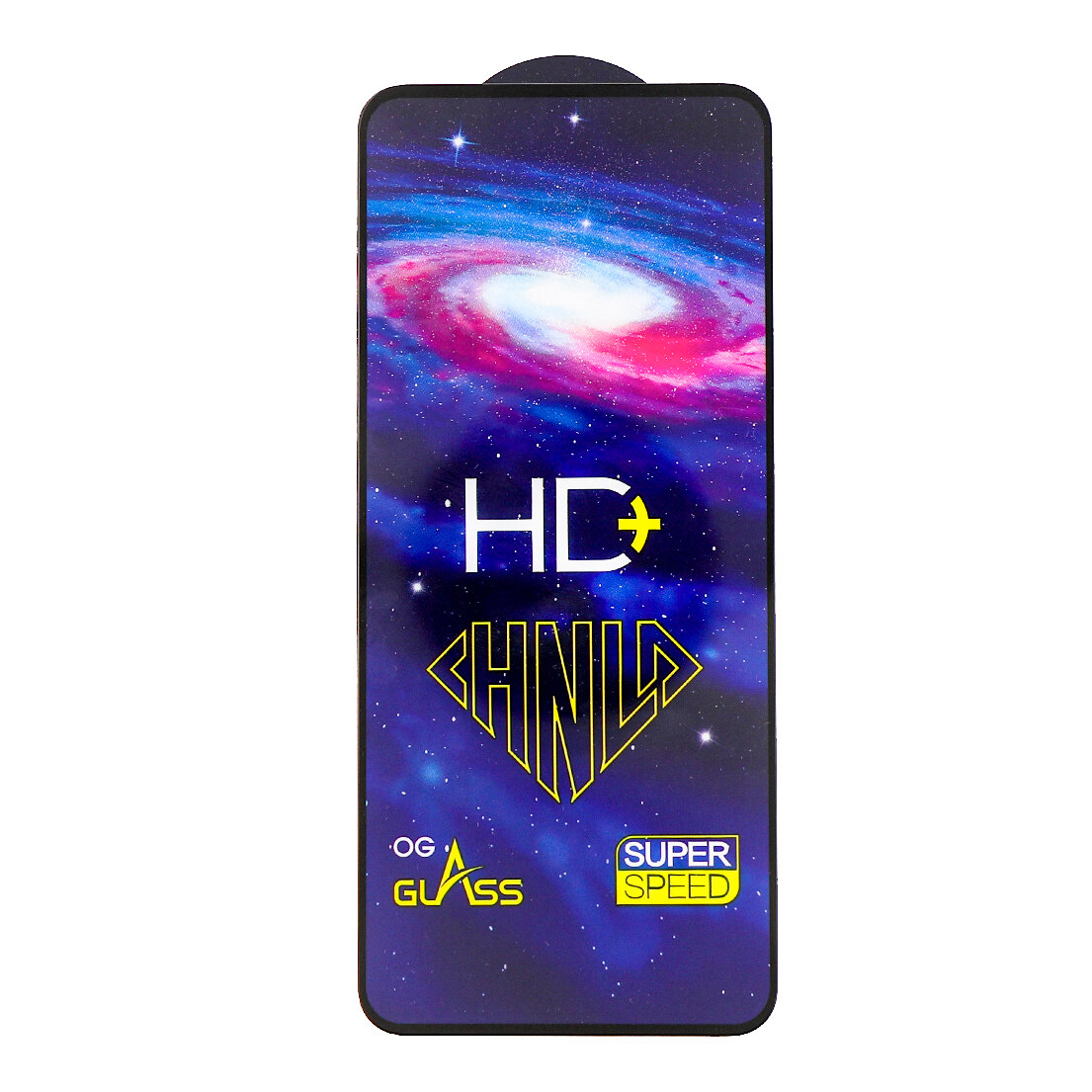 Защитное стекло на TECNO Spark 40 Pro, HD+, прозрачное с черной рамкой, X-CASE