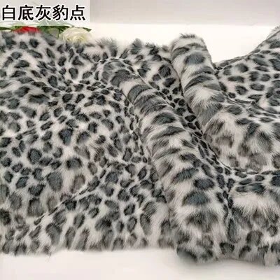 Искусственный мех Fengxingtimely, леопардовый принт, 170x50 см f