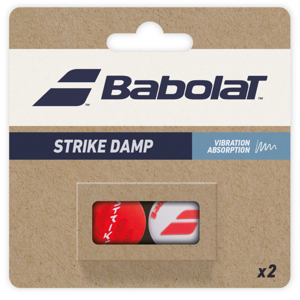 Набор виброгасителей Babolat Strike Damp White/Red (2шт)
