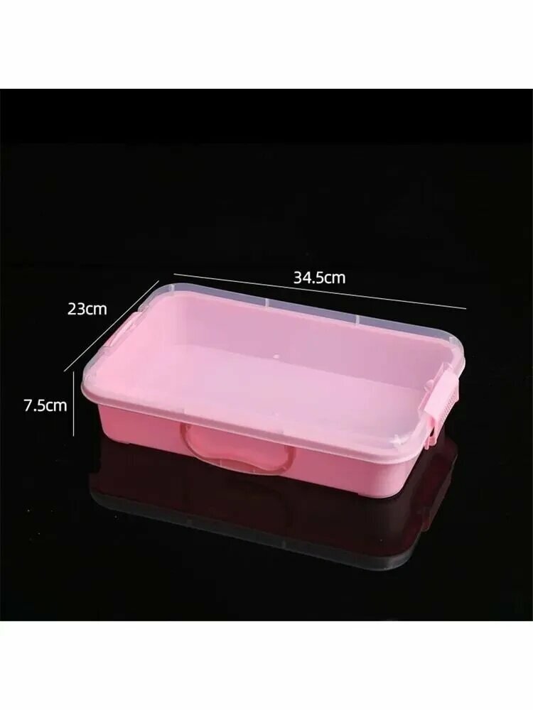 Креативная песочница для дома и детского сада, прочные материалы, Розовый 34.50X22.50X7.00Cm