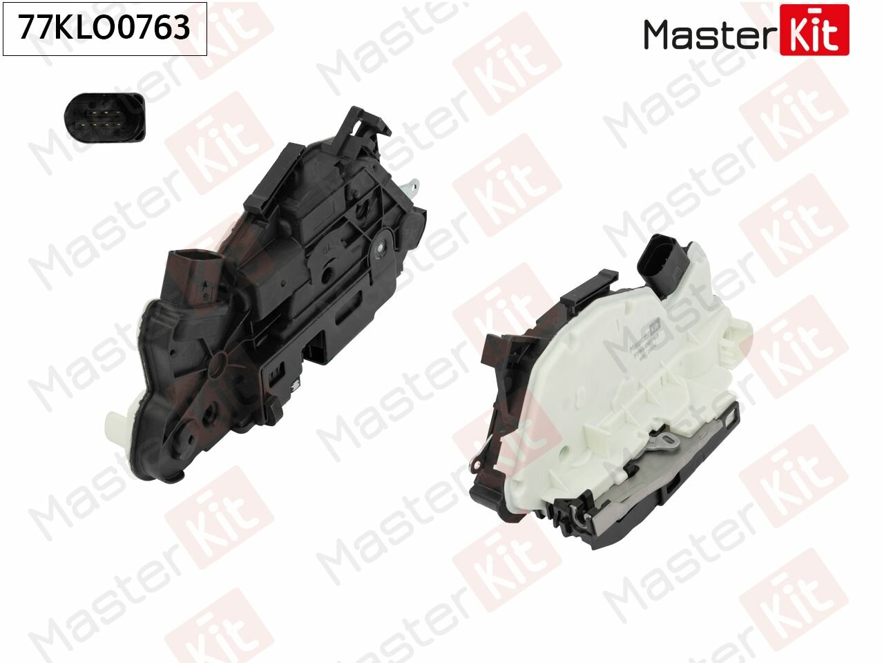Замок передней левой двери Skoda FABIA II 542/Volkswagen TIGUAN 5N 2006 - - MasterKit 77KLO0763