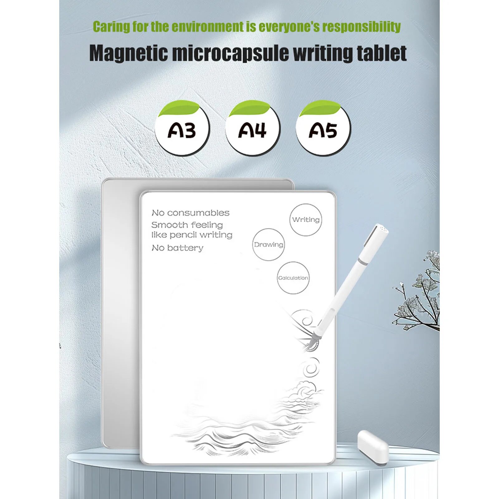 ЖК-блокнот для рисования, магнитная доска для рисования, ЖК-планшет для письма, магнитный блокнот для рисования из алюминиевого сплава для студентов-работников