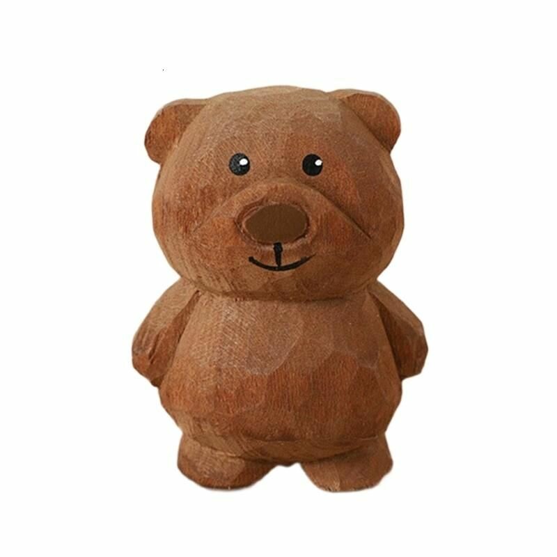 Деревянная фигурка медведя, Коричневый