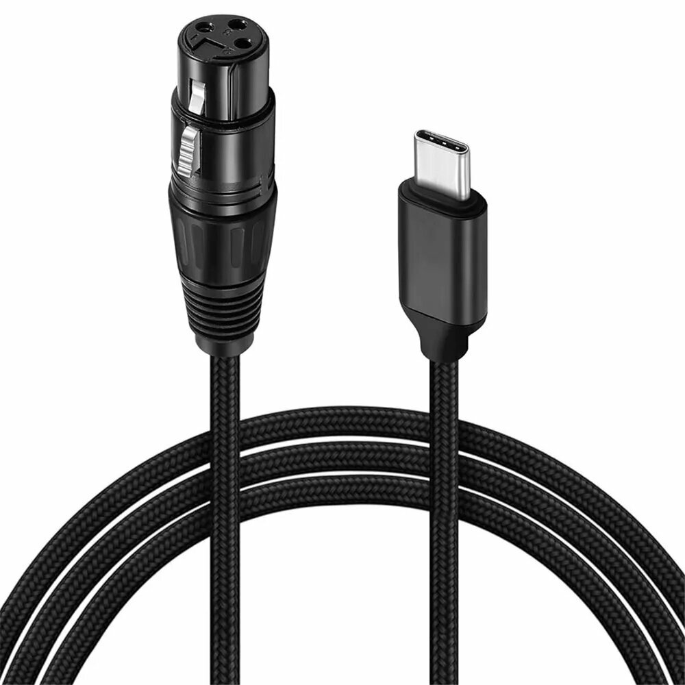 Кабель XLR - USB C USB C - XLR для телефона и микрофона, кабель XLR - USB для планшета, ноутбука и других устройств типа C (6 футов)