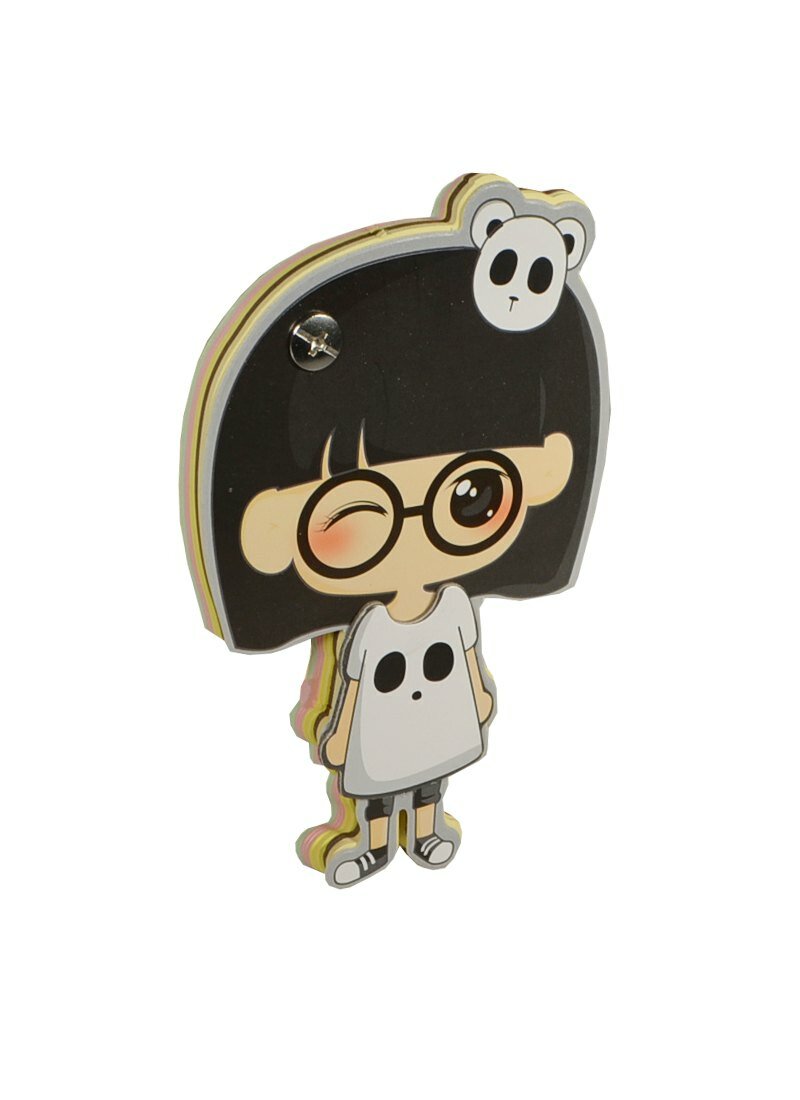 Блокнот Девочка с мишкой (003216) (Карамба)