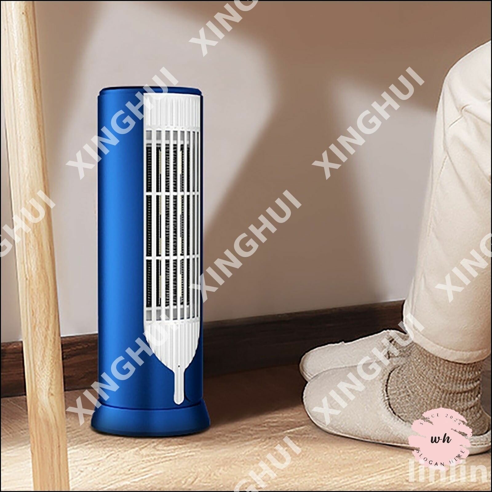 Керамический обогреватель HIBIBUD 750 Вт в бестселлере белого цвета, оснащенный аккумулятором и системой вентиляции для эффективного обогрева спальни или ванной комнаты