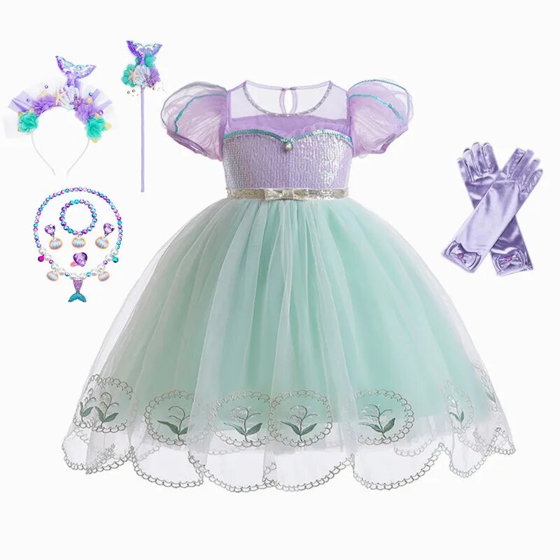 Платье для девочки, 6T (tag 130), Mermaid Dress C-3