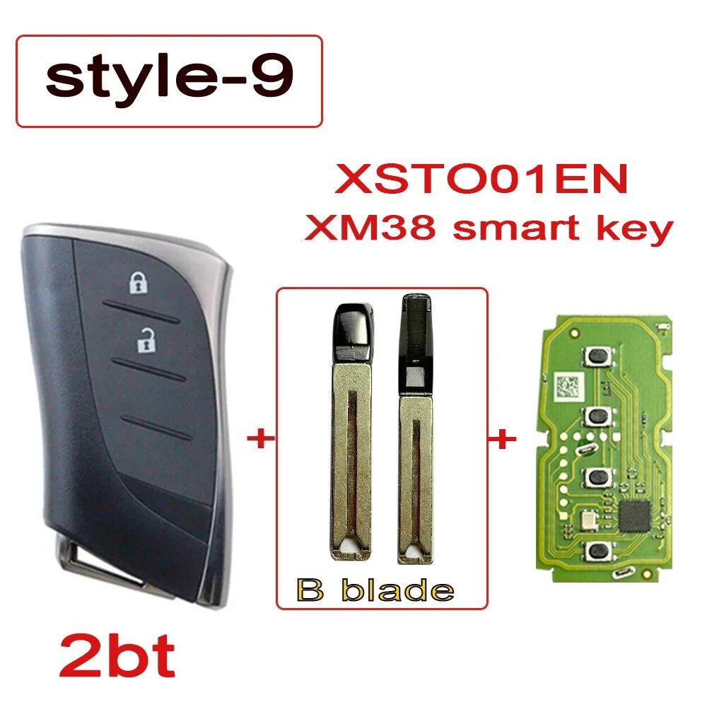 Xhorse XM38 Универсальный XSTO01EN Умный автомобильный ключ с дистанционным style-9(B blade)