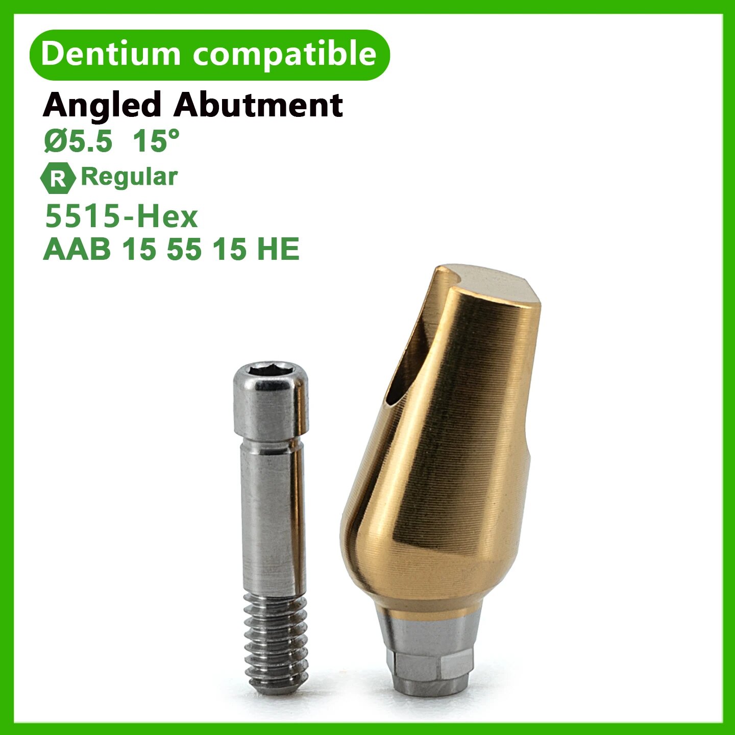 Стоматологические абатменты Dentium 15°/25° otiumann AAB 15 55 15 HE