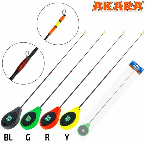 Удочка зимняя Akara Ice Pro 355 (1,0-8,0г) Green 35.5см, катушка d.44.3 мм.