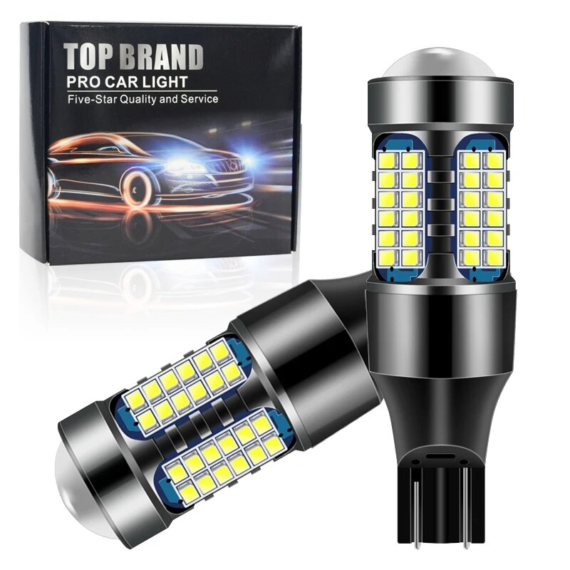 Светодиодная лампа W16W T15 921 Canbus белая