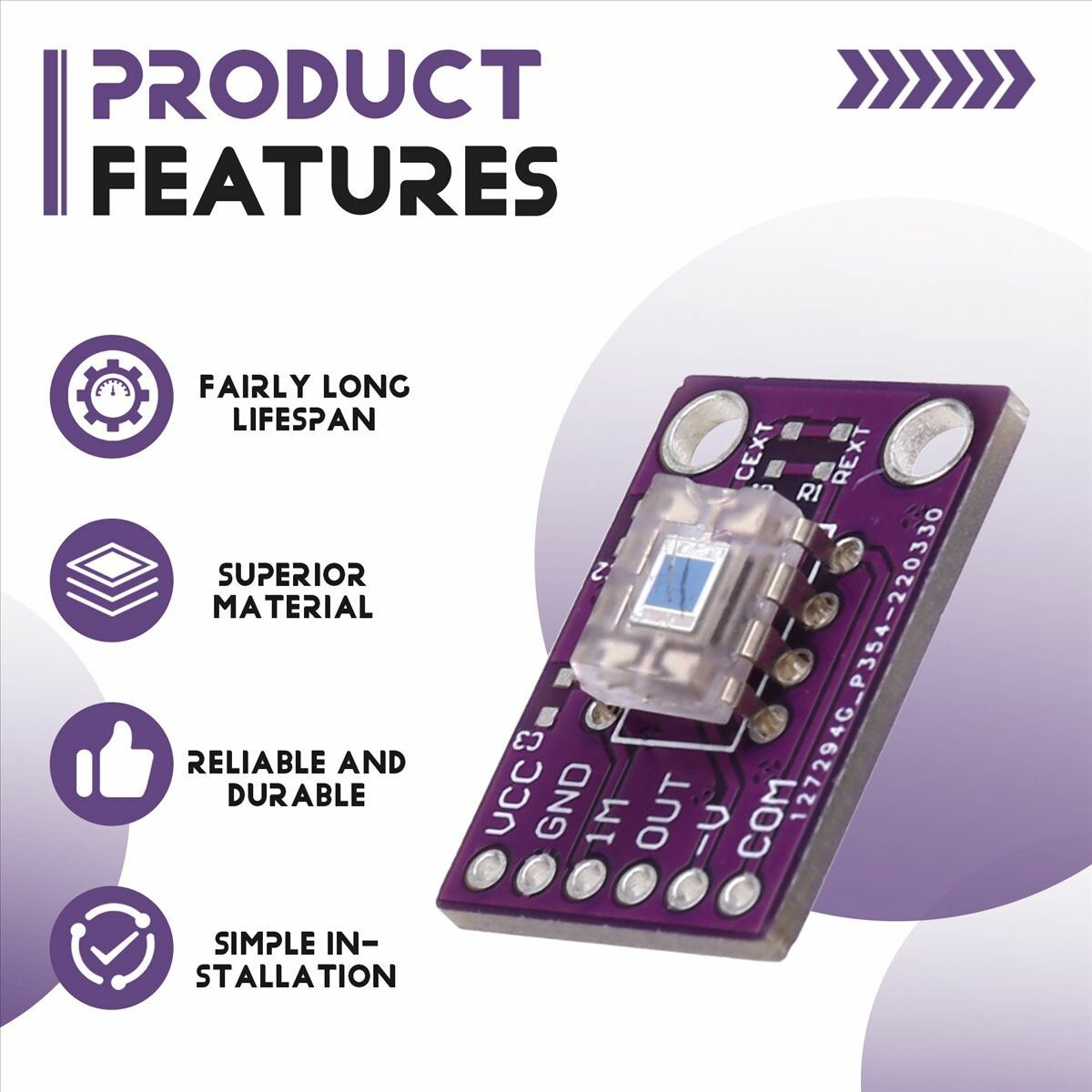 (V F B H) OPT101 Модуль Аналогового Датчика Интенсивности Света На Одной Микросхеме