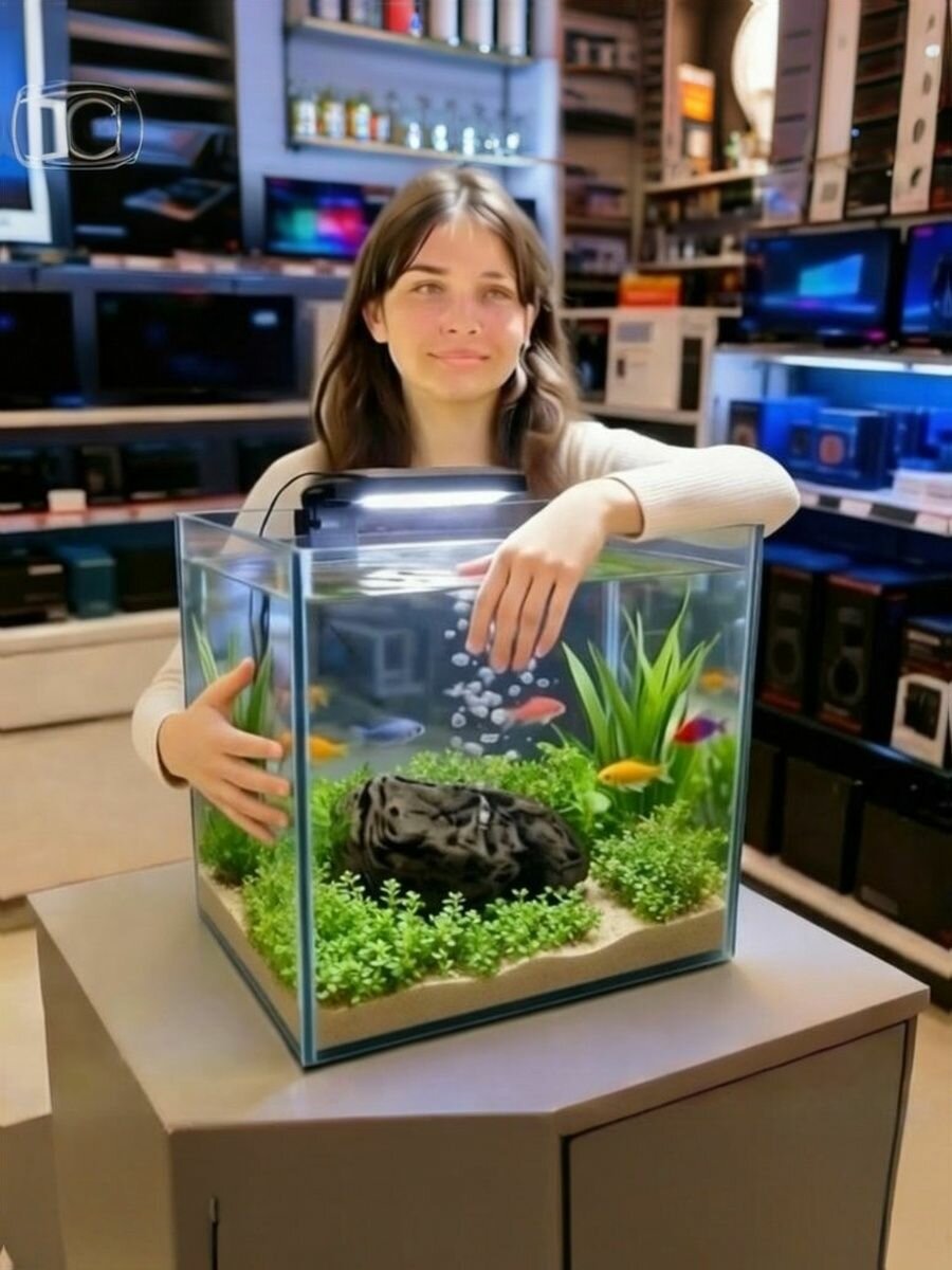 Камень Серая гора для аквариума и террариума, натуральная природная декорация/Креветкин дом