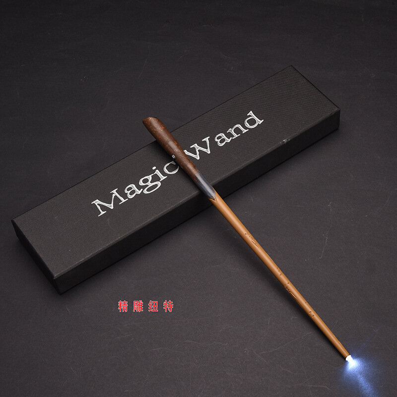 Светящаяся палочка Гарри Поттера, кирка, светодиодная батарея, светящаяся версия с тонкой резьбой Гермионы и Дамблдора, светящаяся магическая палочка
